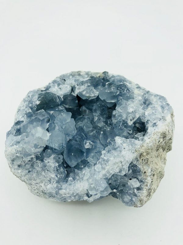 Celestine geode on matrix from Majunga Province, Madagascar - Natural ...