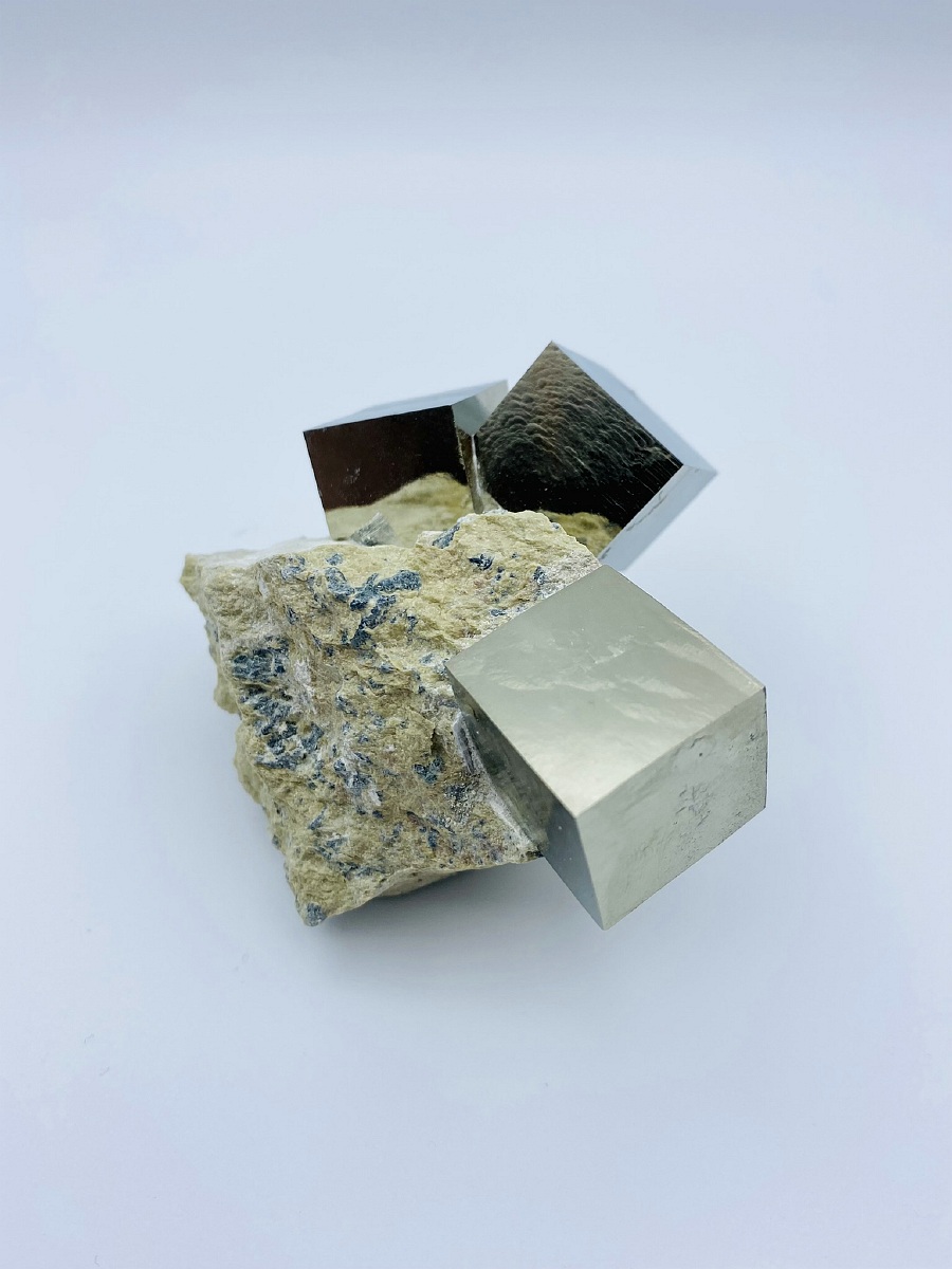 Museum quality Pyrite crystal & cluster on matrix from Navajun, Spain ...